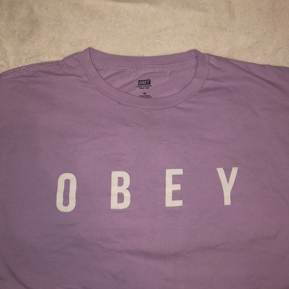 Obey | Tops | Obey Cute Milky Purple Tshirt | Poshmark